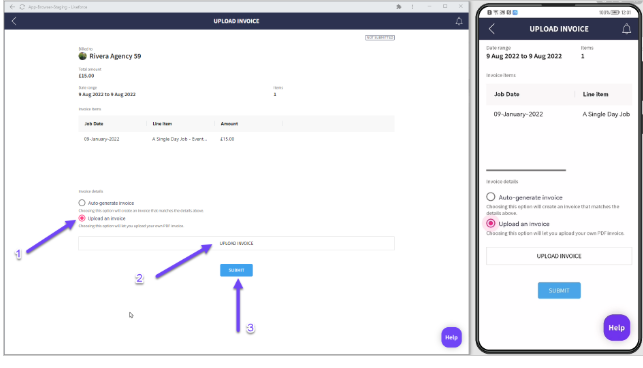 Crew Invoicing Submission Types