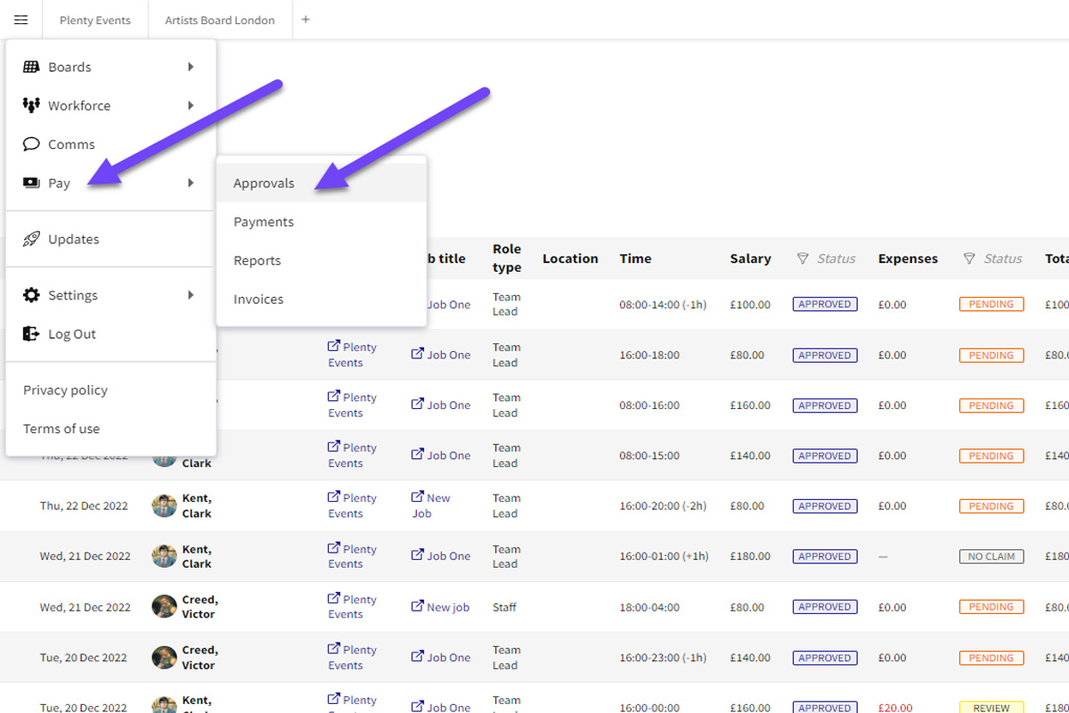 Timesheet Approval Process