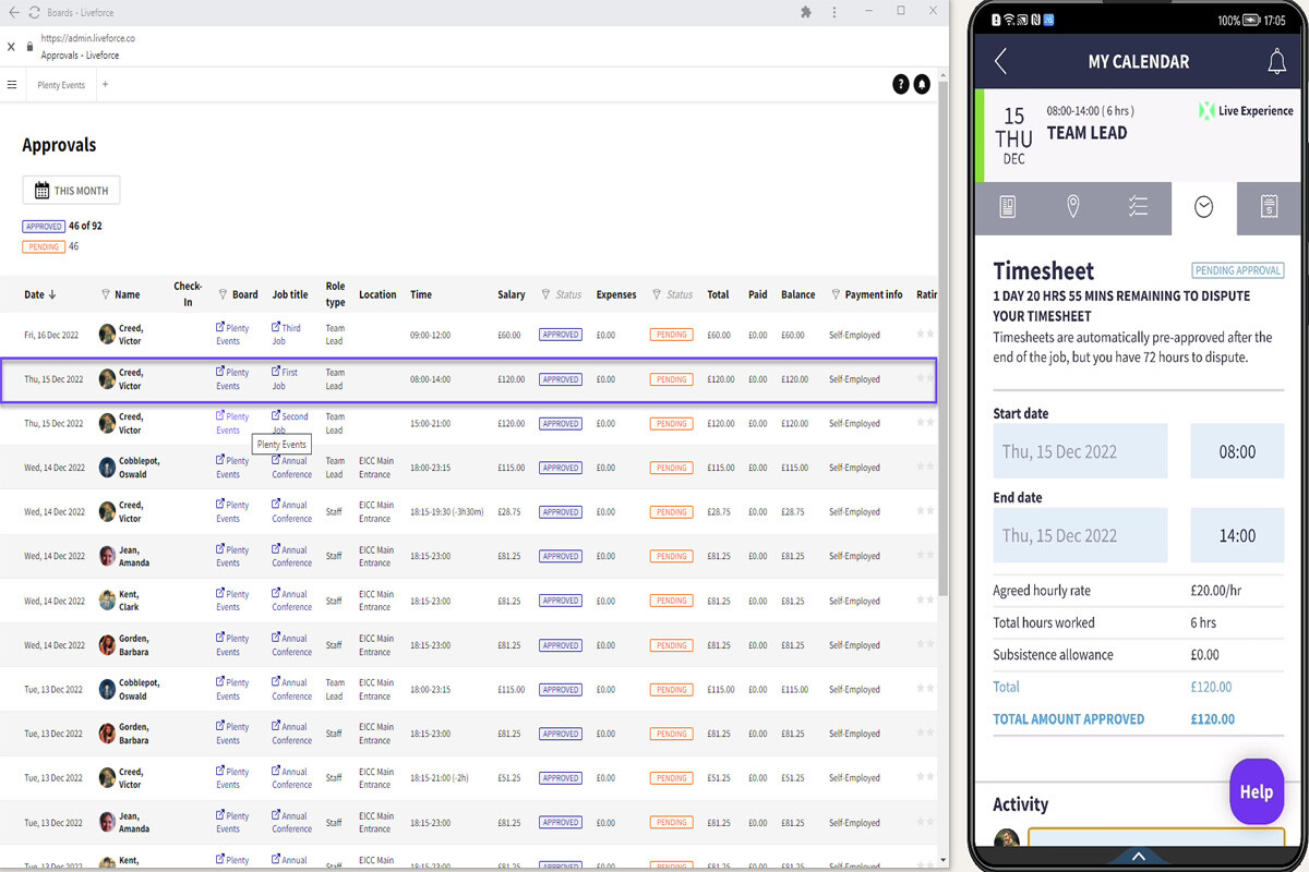 Timesheet Approval Process